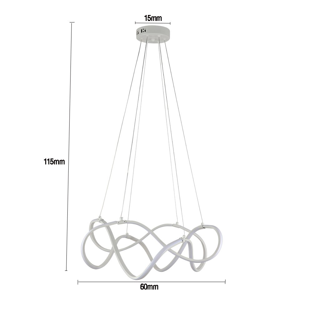 Lustre Pendente Nordecor Tep Led Bivolt Branco 2082